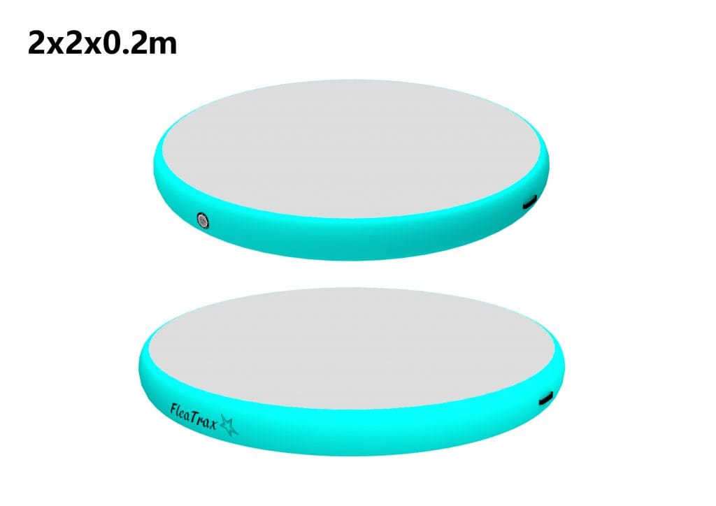 Fleatrax 200cm Round x 20cm Inflatable Launch Pads with Free Pump ...